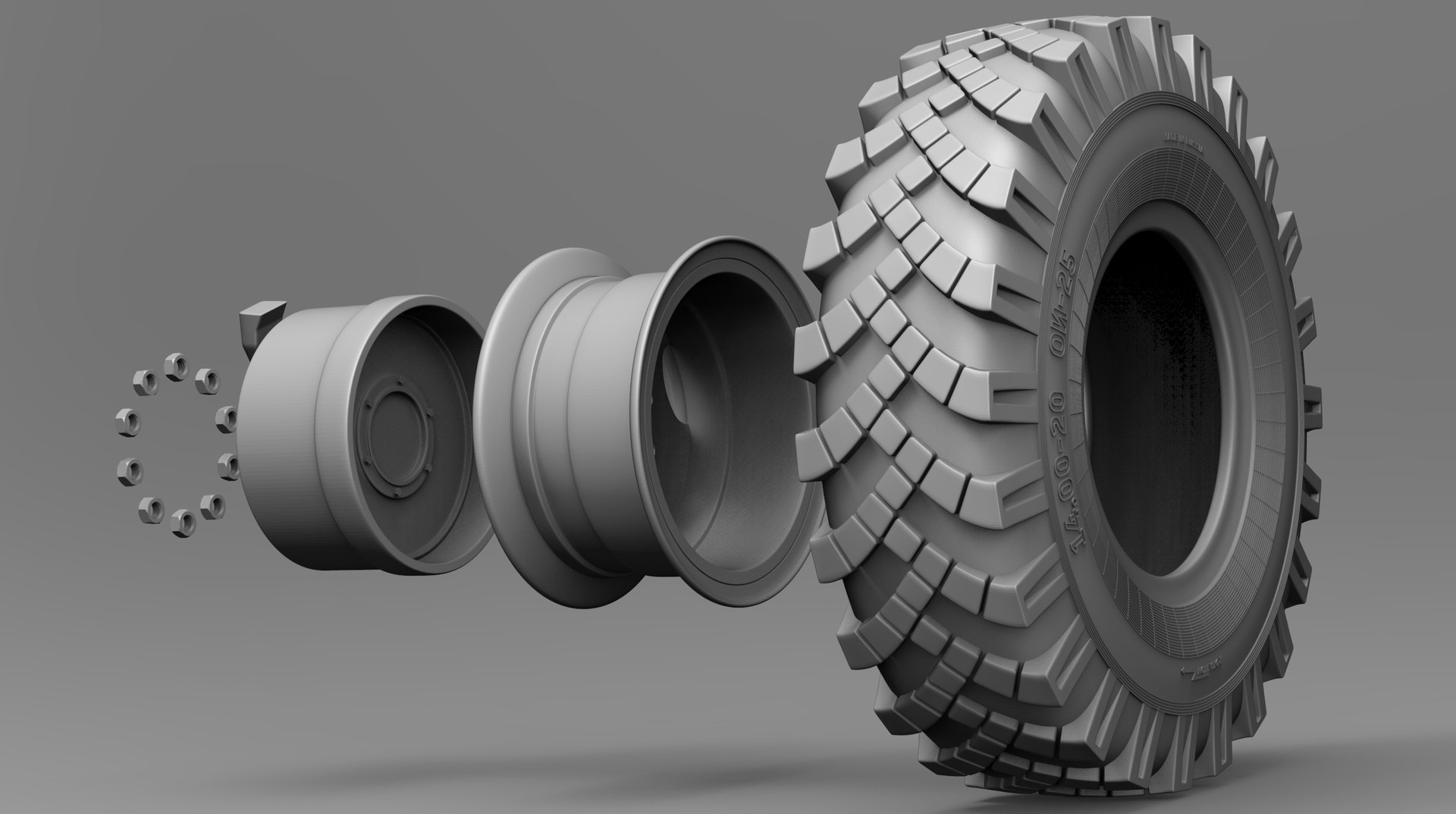 Ural Wheel 3D Model - TurboSquid 1581294