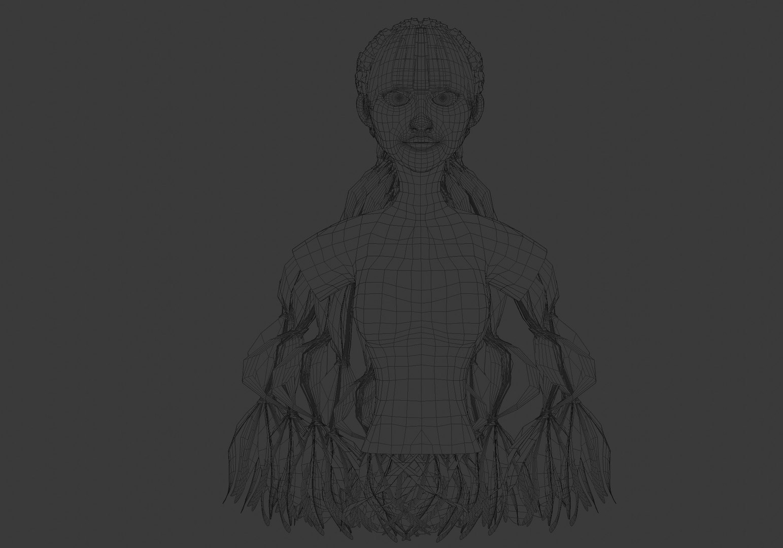 3D Stylized Ponytail Hairstyle Model - TurboSquid 1941809