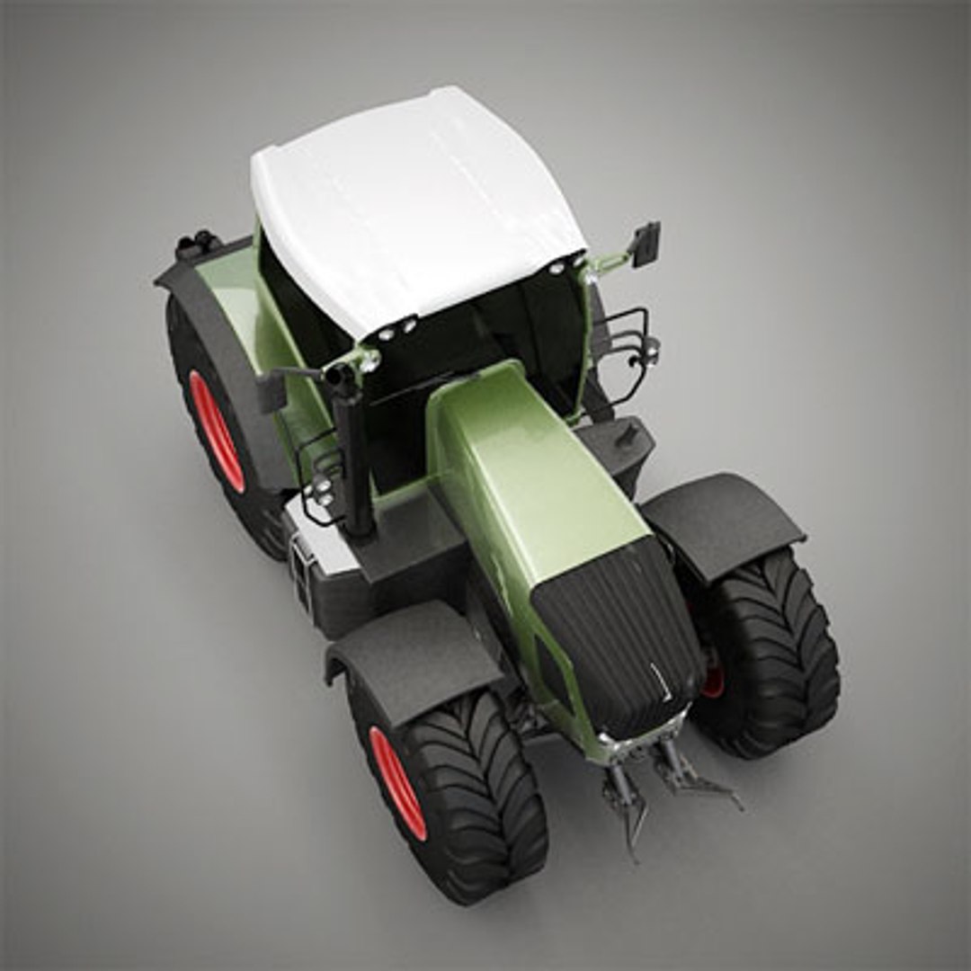 Generic Farm Tractor 3d Model