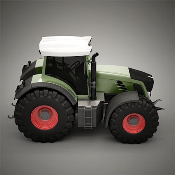 generic farm tractor 3d model