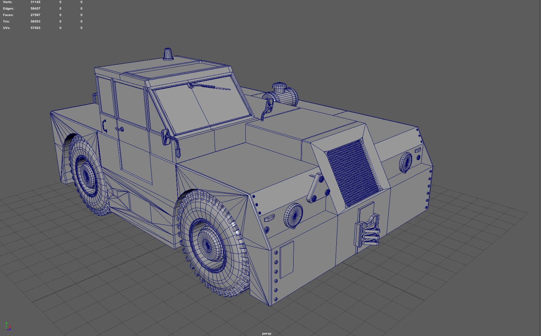 RAF MD300 TRACTOR 3D model - TurboSquid 2180266