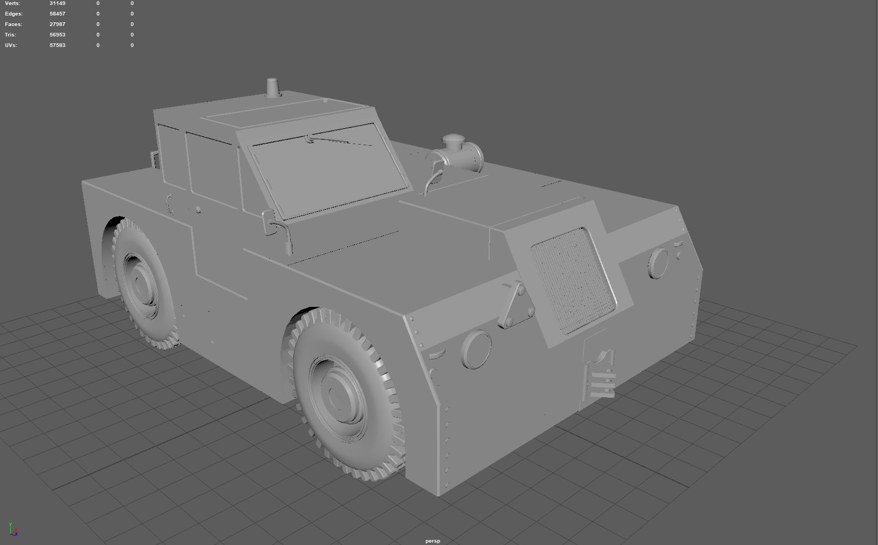 RAF MD300 TRACTOR 3D model - TurboSquid 2180266