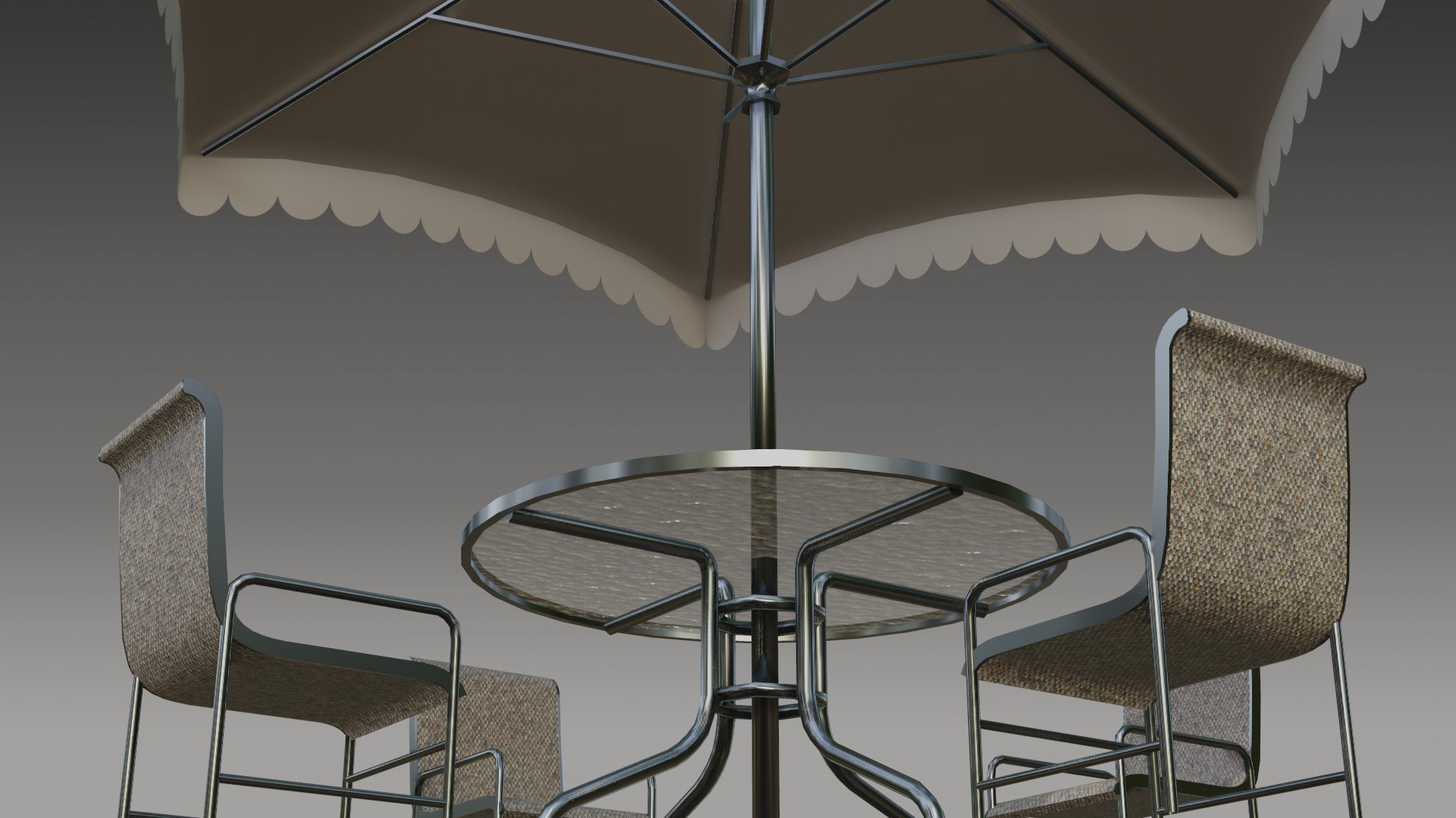 3D Patio Table - Outdoor Table - Set - Low Poly Model - TurboSquid 1746790