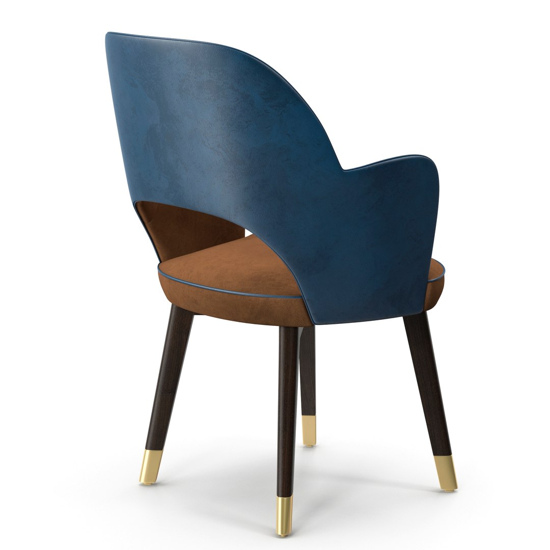 Baxter Colette Chair Armrest Model - TurboSquid 1203845