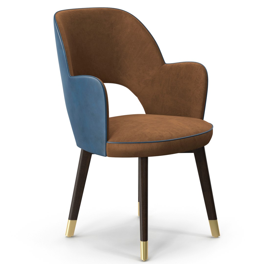 Baxter Colette Chair Armrest Model - TurboSquid 1203845