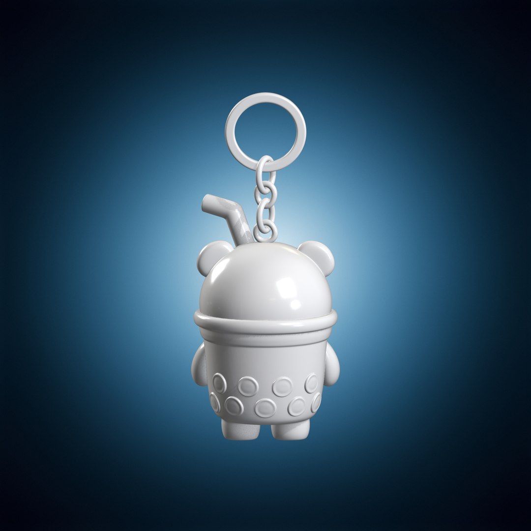3D Model Chibi Panda Boba Cup Keychain 3D Print Model - TurboSquid 2576485