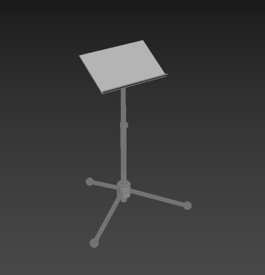 3D Music Stand Model - TurboSquid 1602731