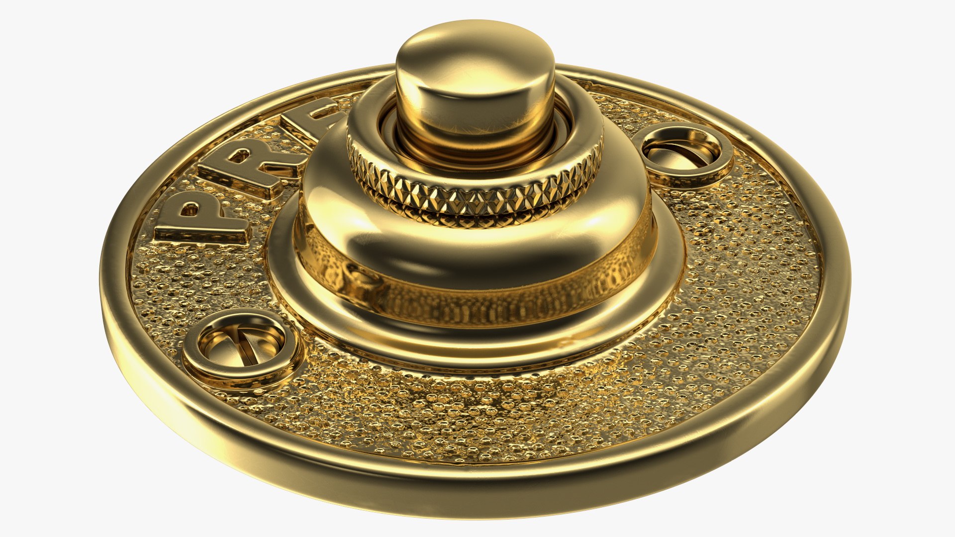 Bell Push Button Gold Model - TurboSquid 1713532