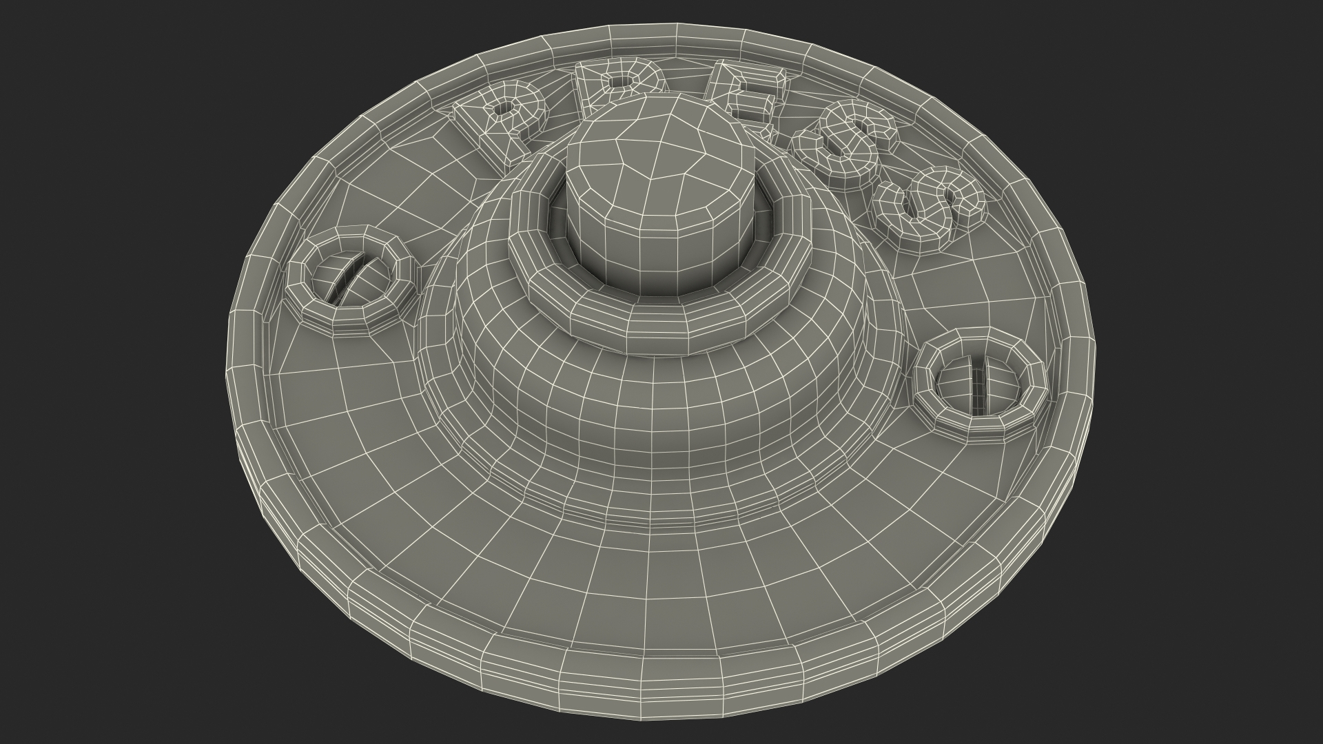 Bell Push Button Gold Model - TurboSquid 1713532