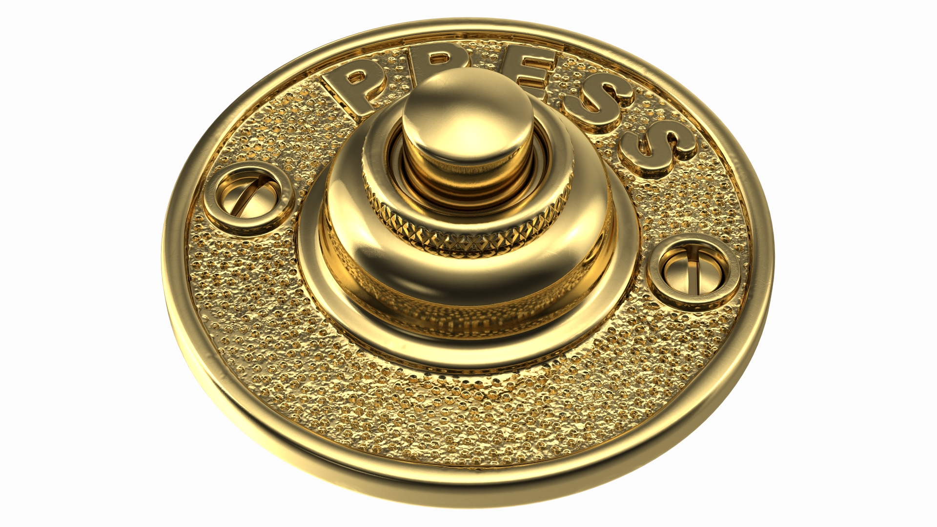 Bell Push Button Gold Model - TurboSquid 1713532