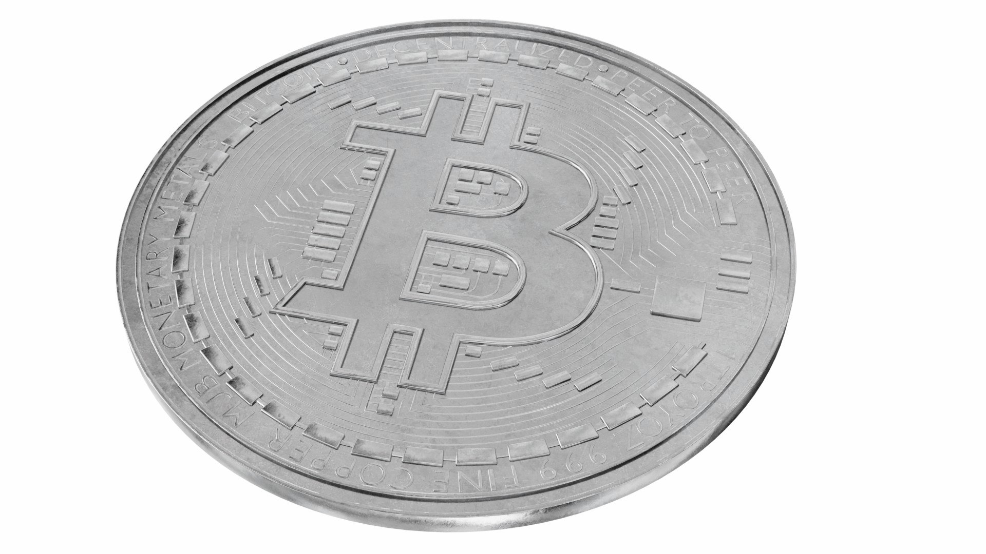 Bitcoin cryptocurrency sign model - TurboSquid 1739333