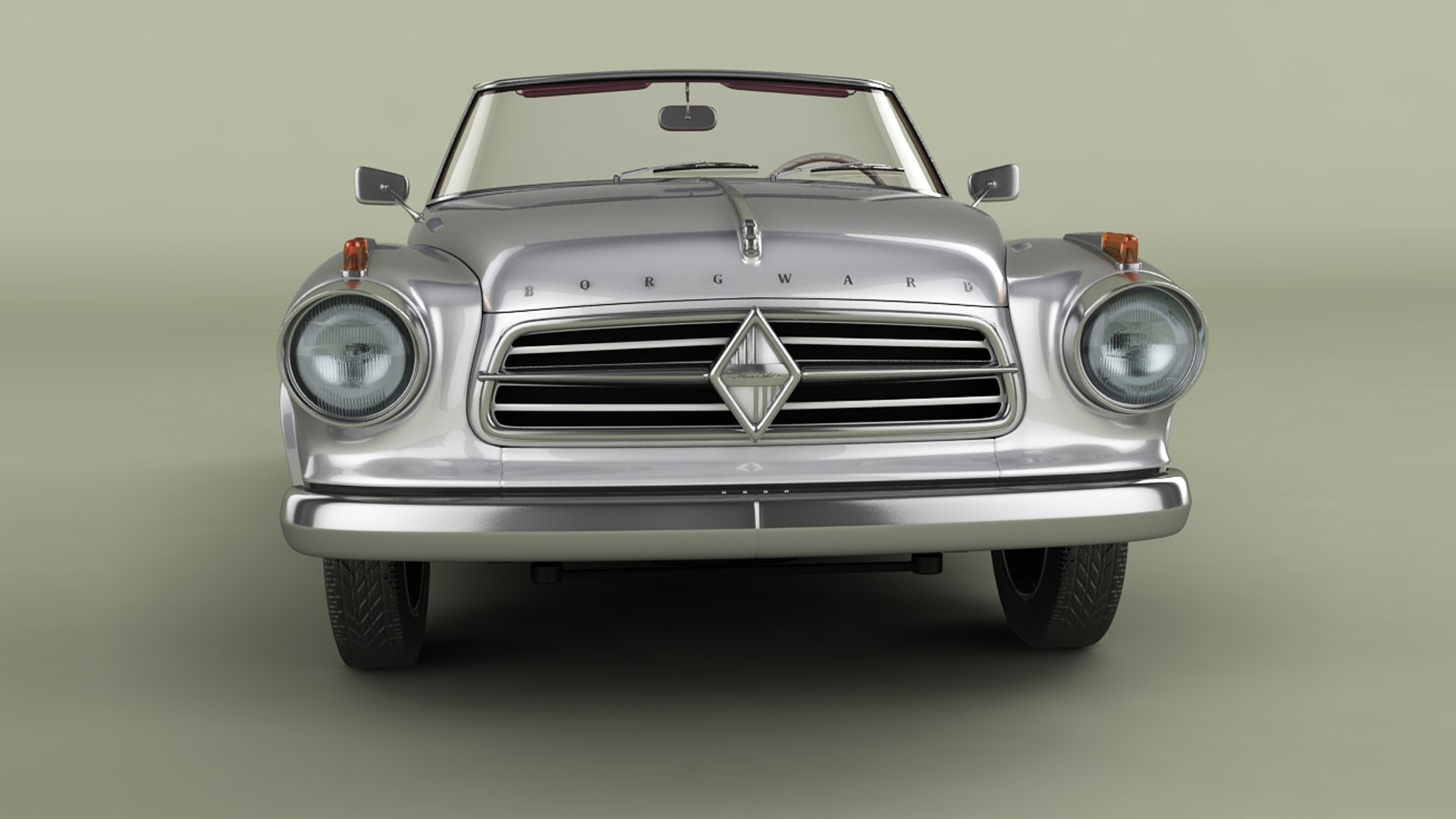 3D Borgward Isabella Convertible - TurboSquid 2099796