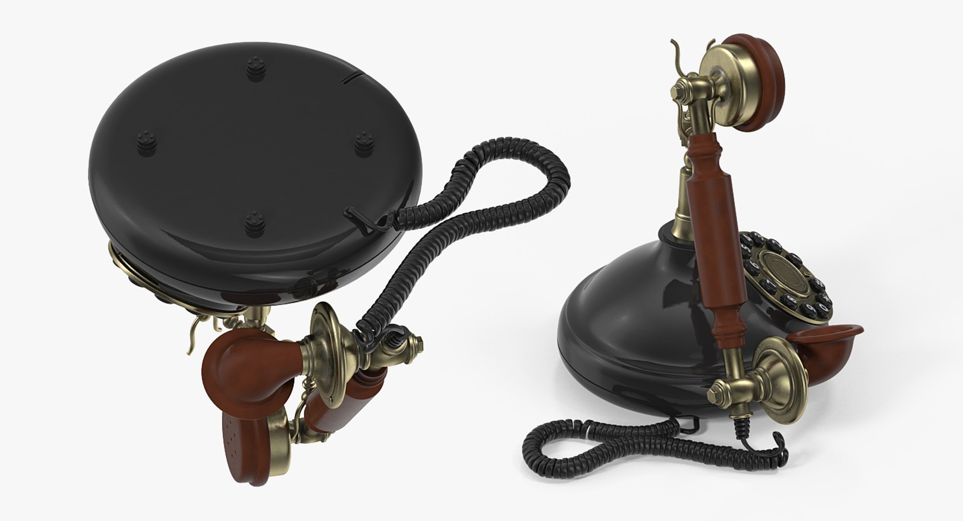 3D Antique 1920s Telephone Phones - TurboSquid 1379992
