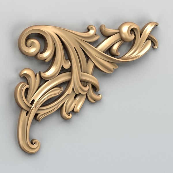 carved decor 3d model