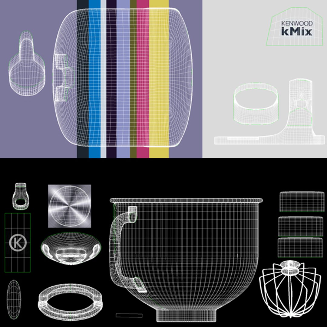 3ds Max Kenwood Kmix Iconic Design