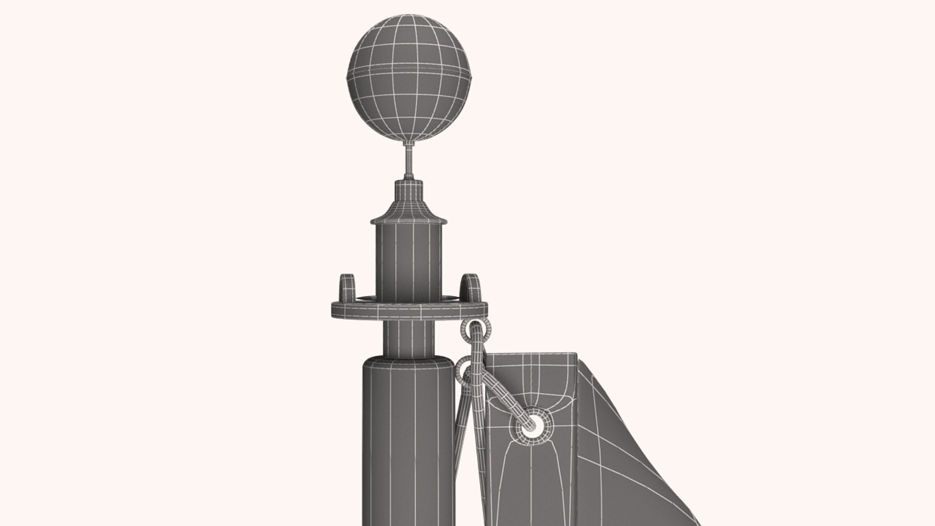 3D Flag Pole Model - TurboSquid 1356191