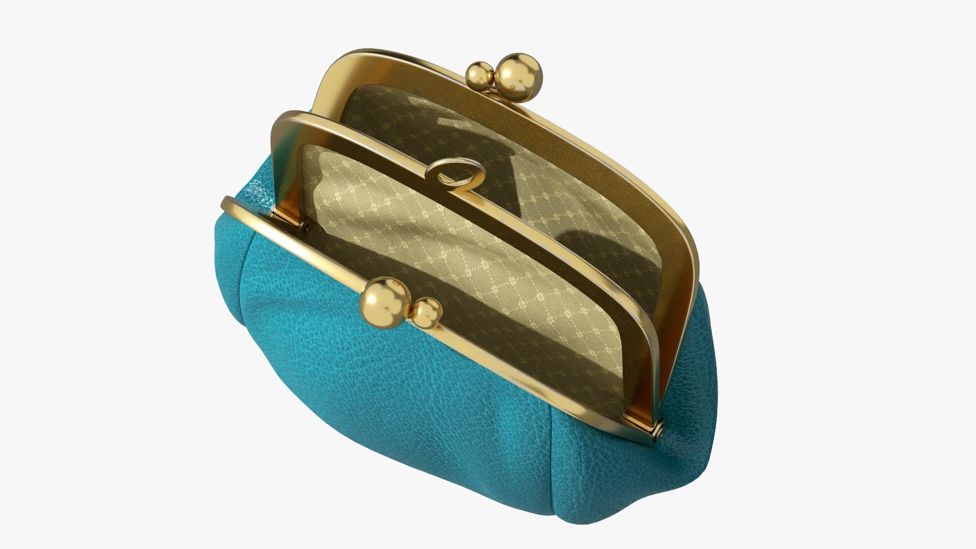 Female coin purse open 3D model - TurboSquid 1733349