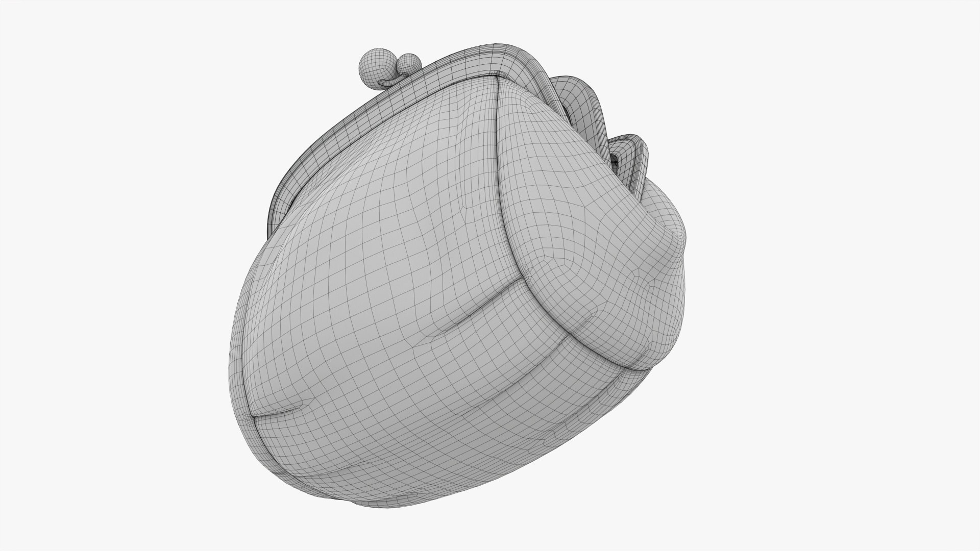 Female coin purse open 3D model - TurboSquid 1733349