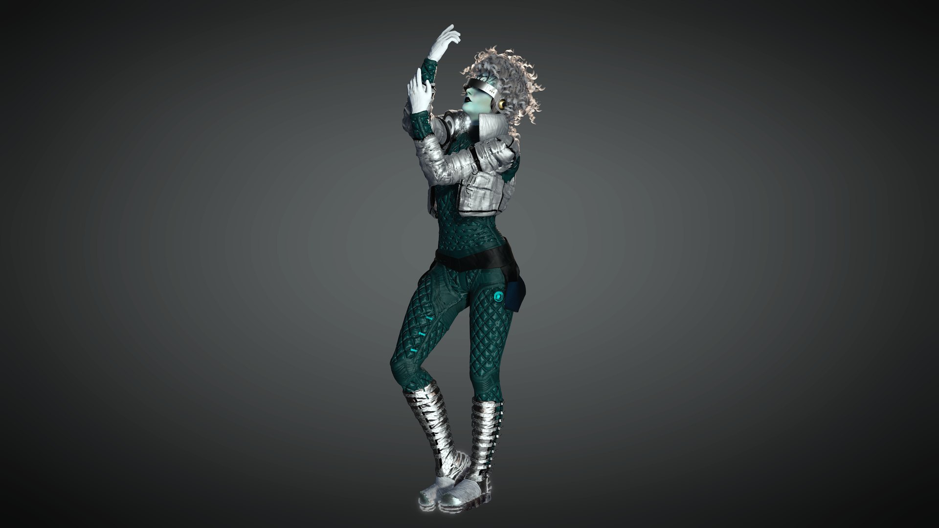3D Cyber Punk Female Character 20 3D Model - TurboSquid 1962972