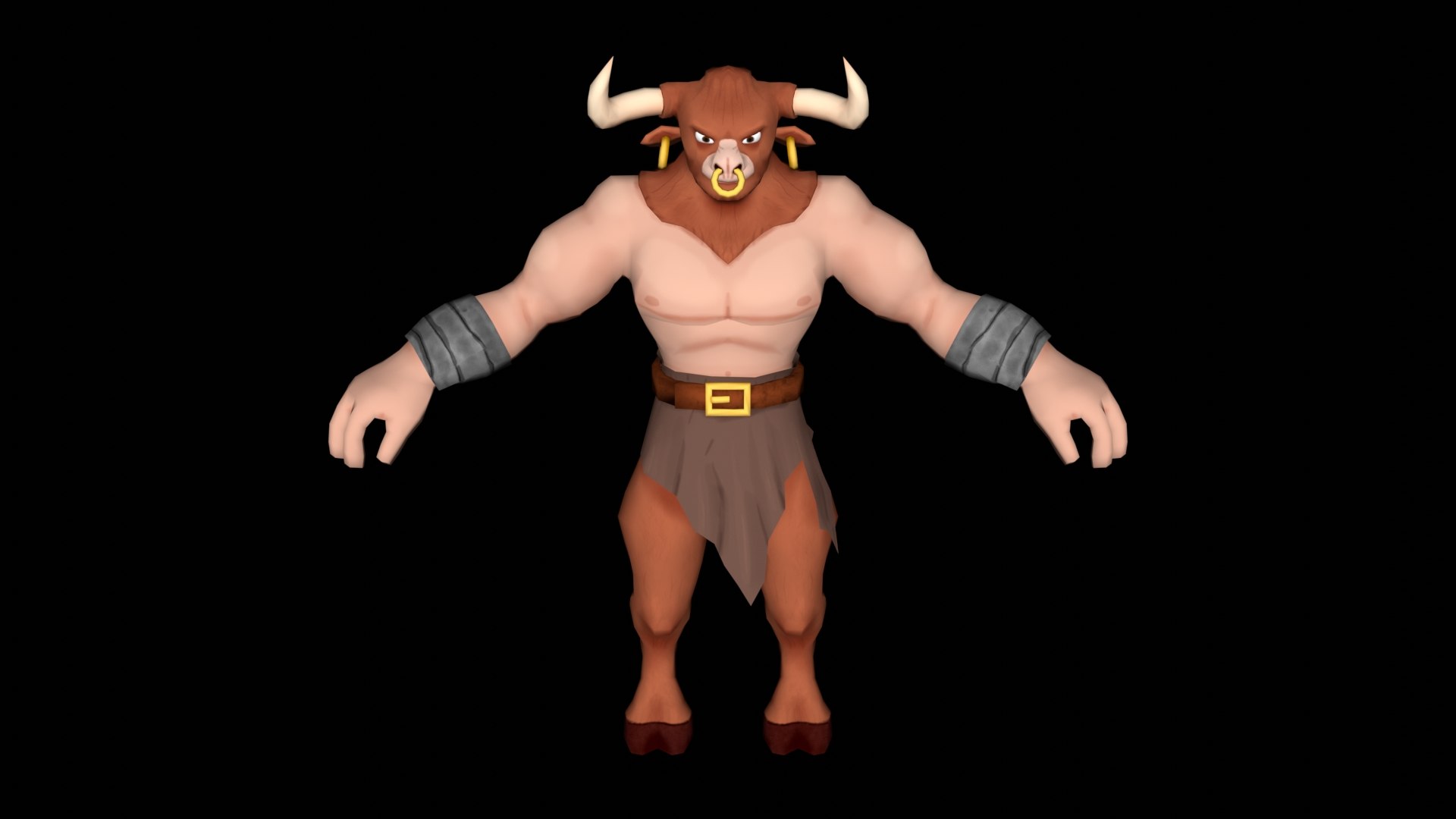 3D Stylized Minotaur - TurboSquid 2013277