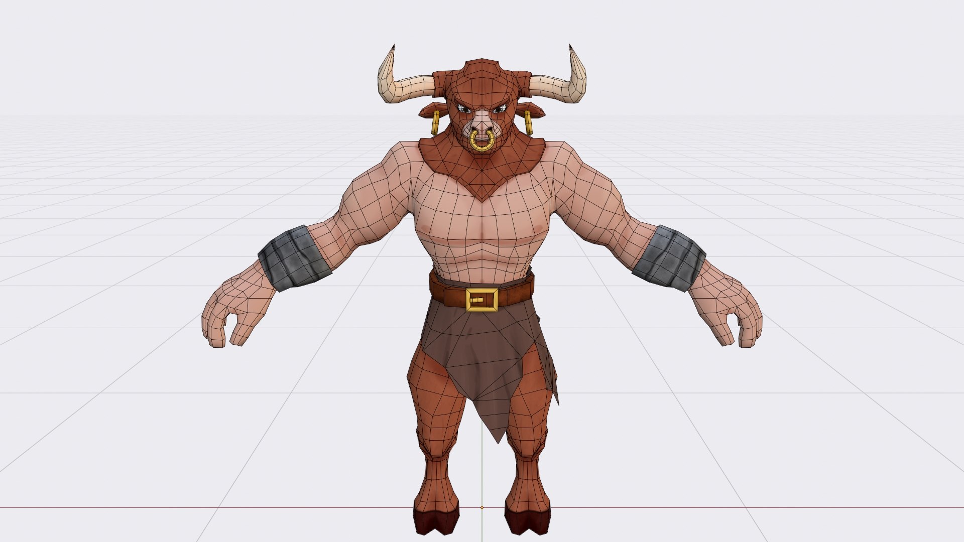 3D Stylized Minotaur - TurboSquid 2013277