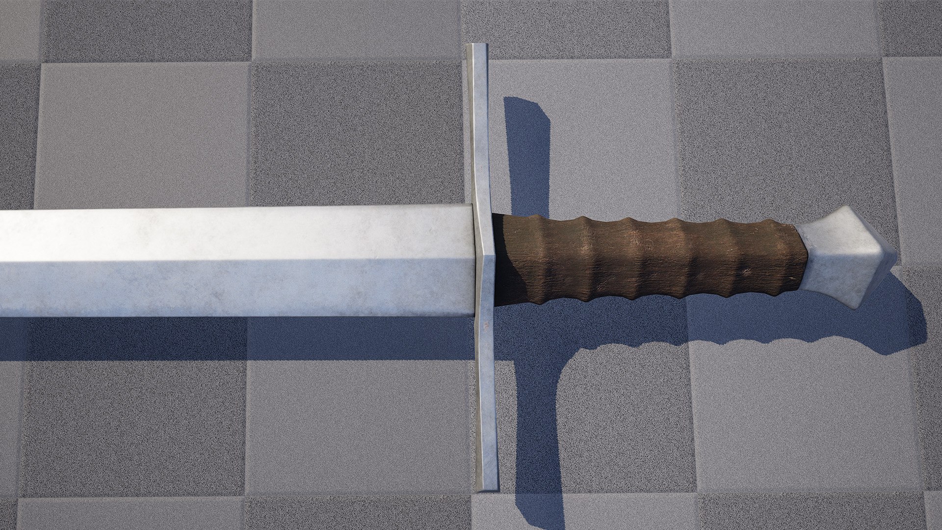Medieval Sword 03 Low Poly Plus Old Texture And Sheath 3D Model ...