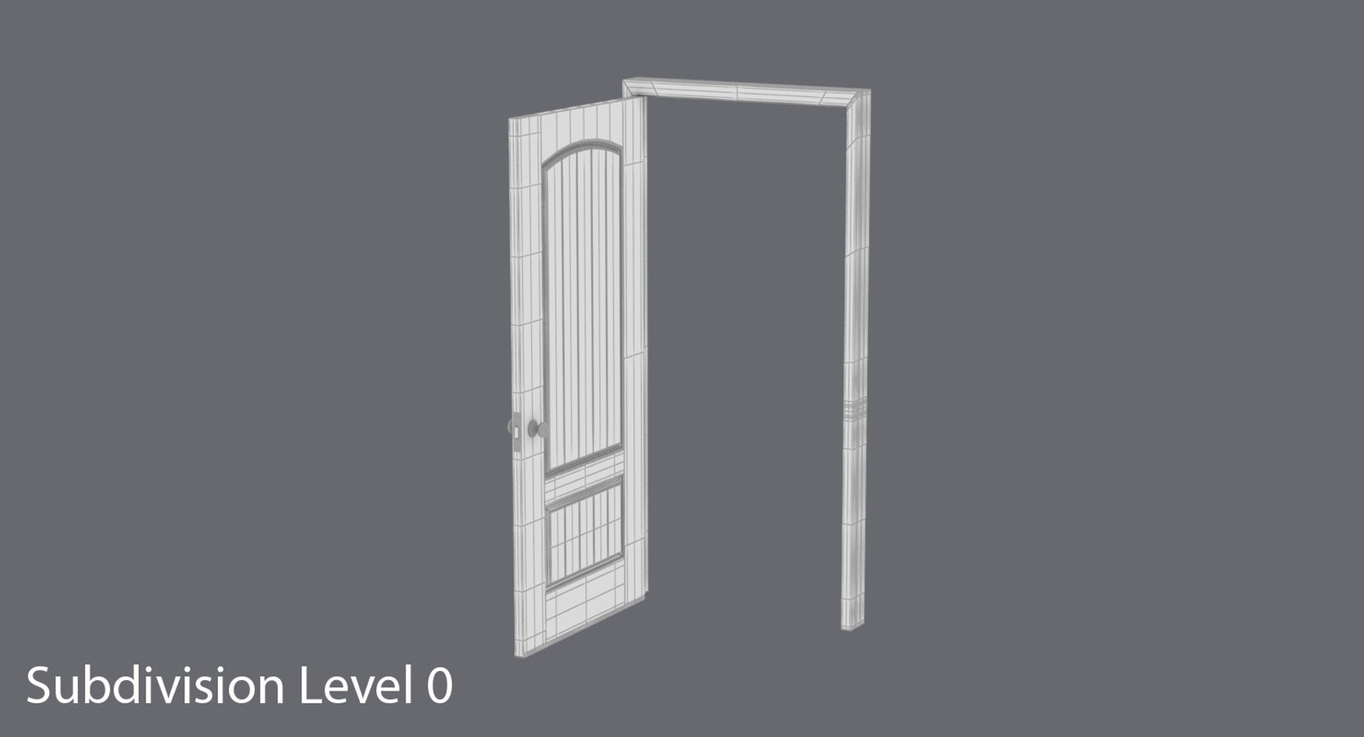 3D Exterior-doors---door-3-open Model - TurboSquid 1246605