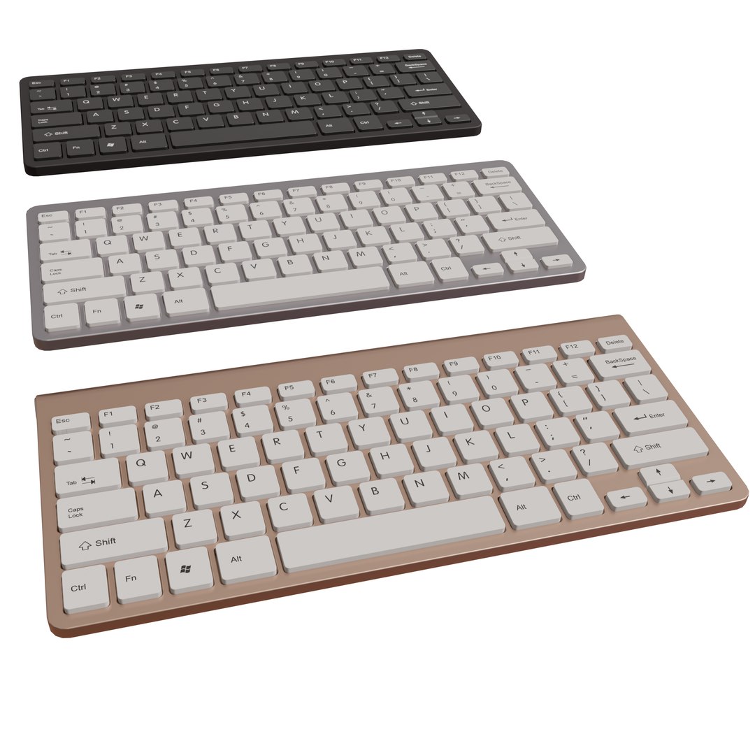Keyboard Wireless Bluetooth 3D Model - TurboSquid 1686532
