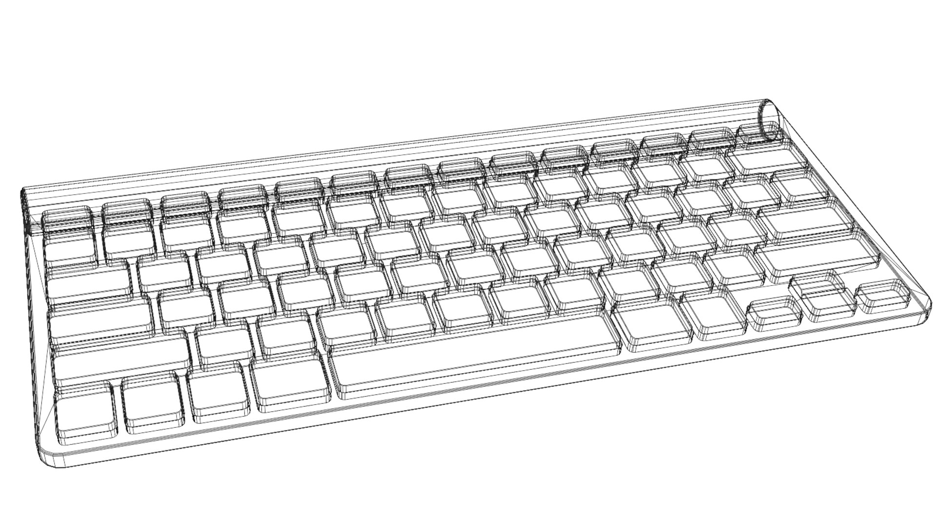Keyboard Wireless Bluetooth 3D Model - TurboSquid 1686532