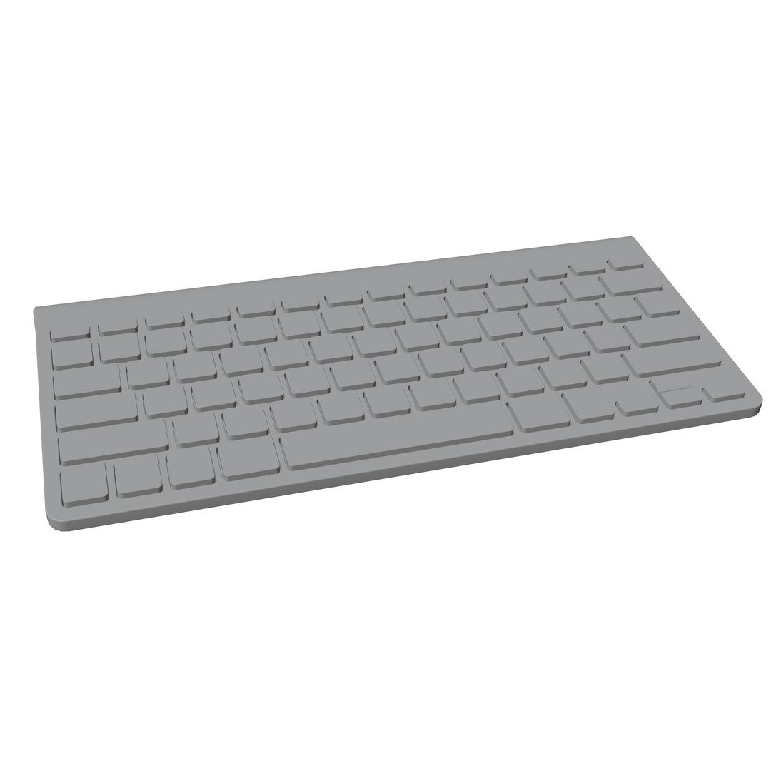 Keyboard Wireless Bluetooth 3D Model - TurboSquid 1686532