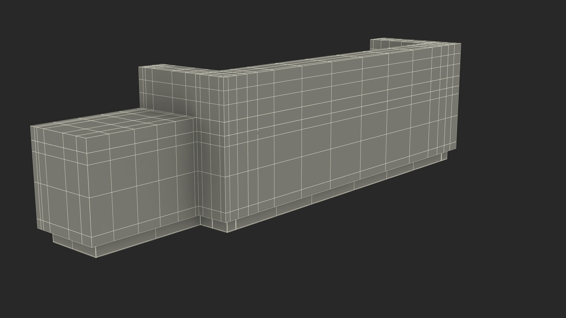 3D Reception Desk Modern - TurboSquid 2052609