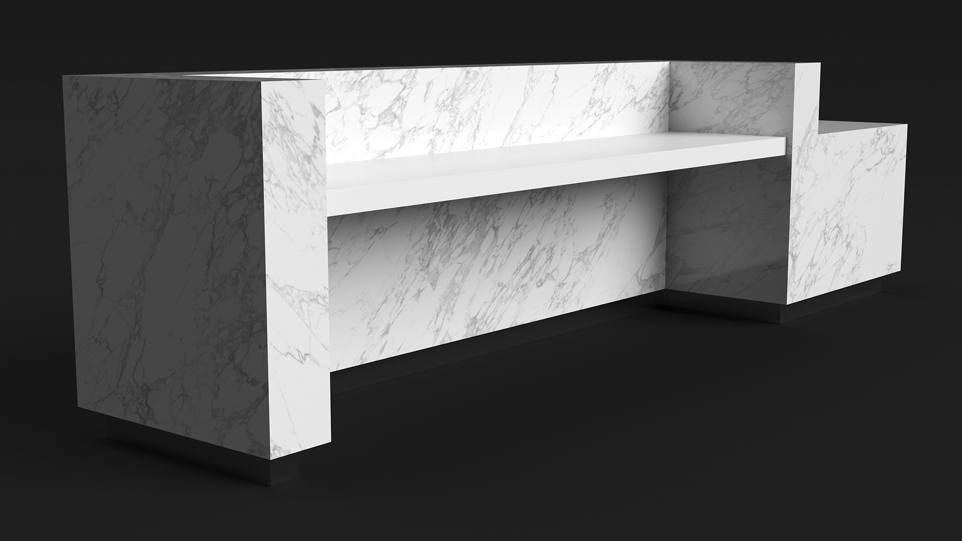 3D Reception Desk Modern - TurboSquid 2052609