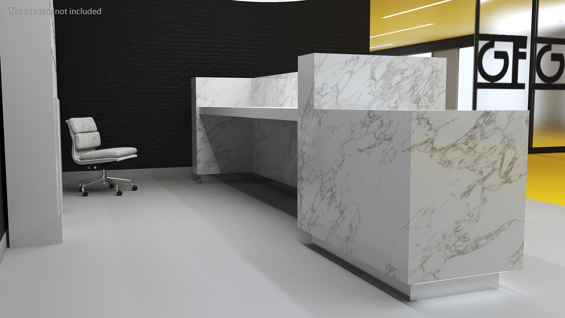 3D Reception Desk Modern - TurboSquid 2052609