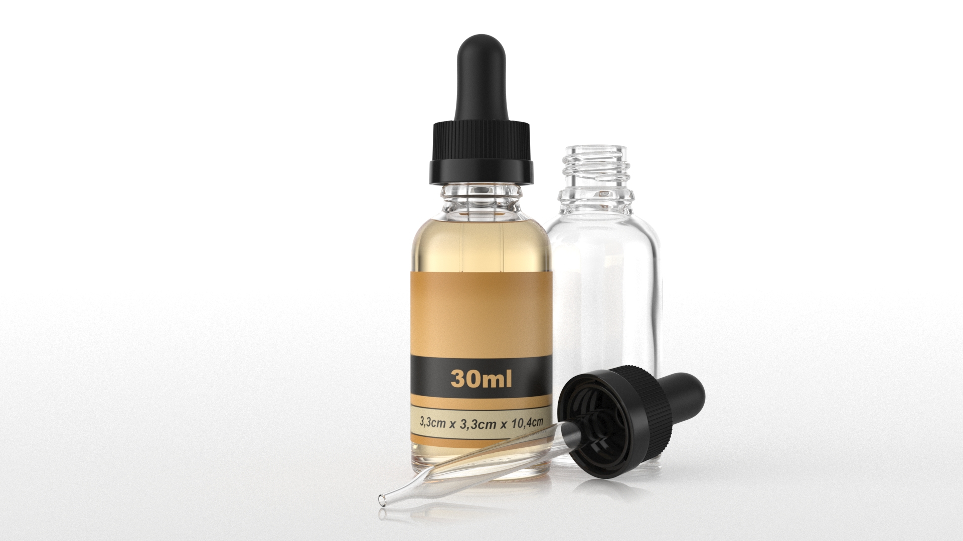 3D 30ml Dropper Bottle Type2 Model - TurboSquid 1276202