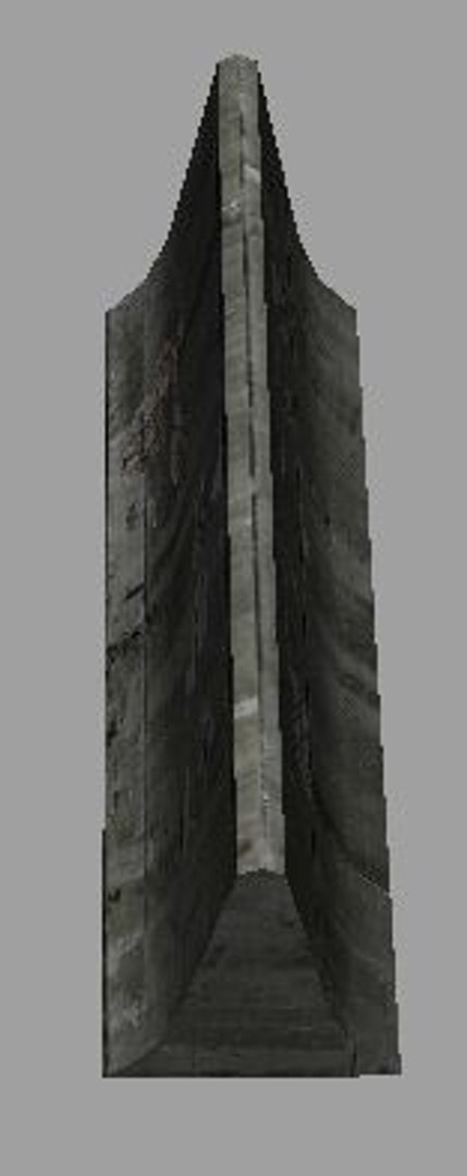 Worn Traffic Divider 3d Model