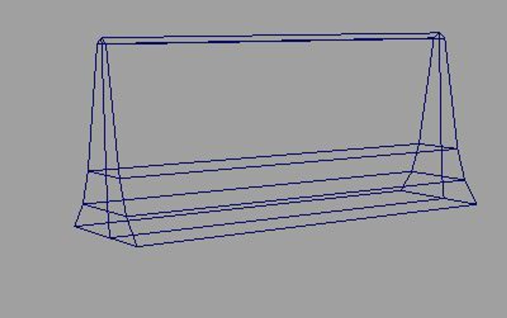 Worn Traffic Divider 3d Model