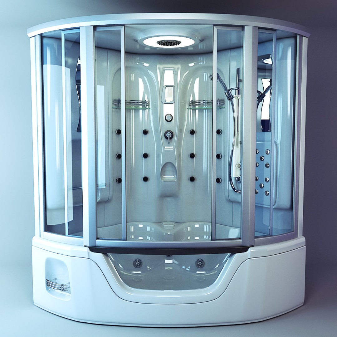 3ds Max Shower Cubicle Apollo