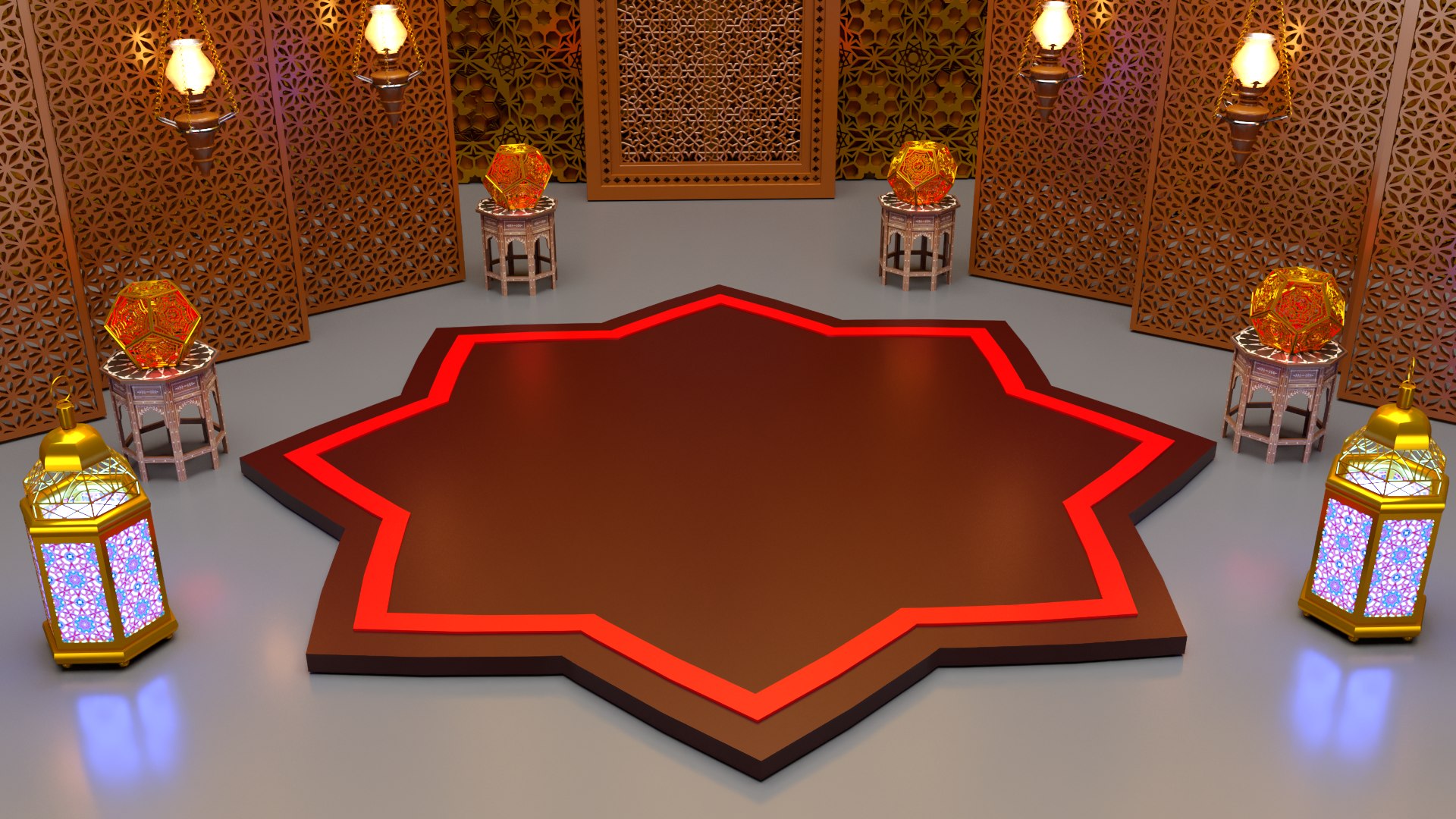 Virtual Islamic Set 3D Model - TurboSquid 1876633