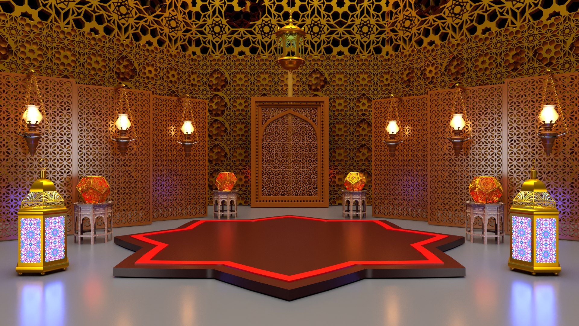 Virtual Islamic Set 3D Model - TurboSquid 1876633
