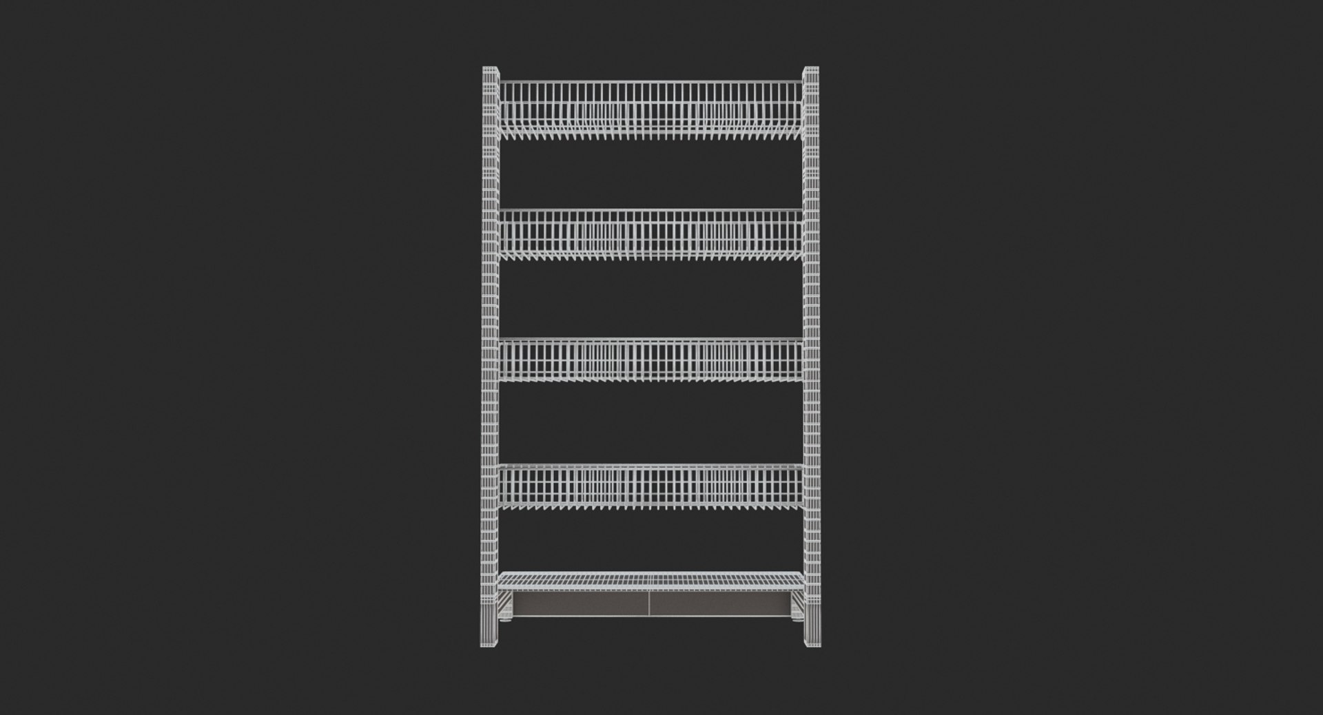 3D Shelving Wire Model - TurboSquid 1365689