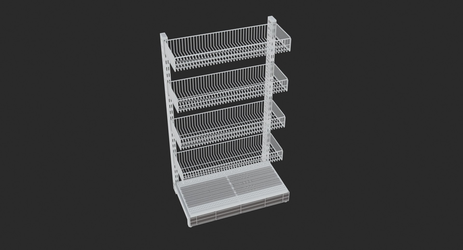 3D Shelving Wire Model - TurboSquid 1365689