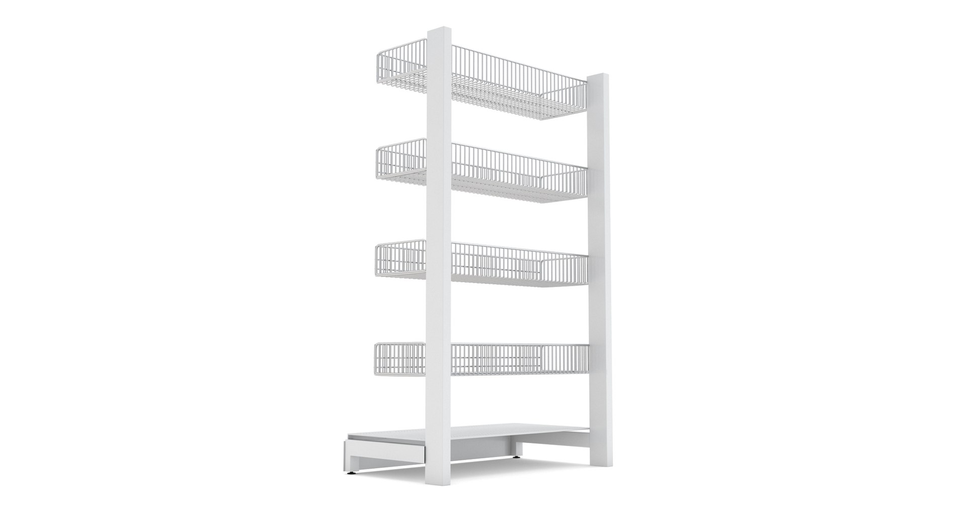 3D Shelving Wire Model - TurboSquid 1365689