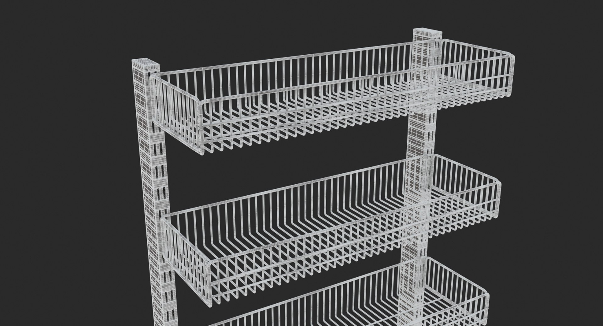 3D Shelving Wire Model - TurboSquid 1365689