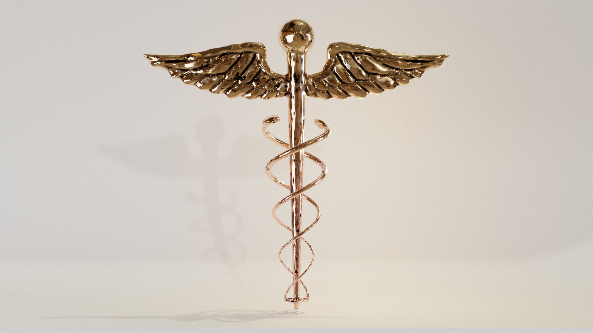 Caduceus - Medicine Staff Symbol Model - TurboSquid 1968996