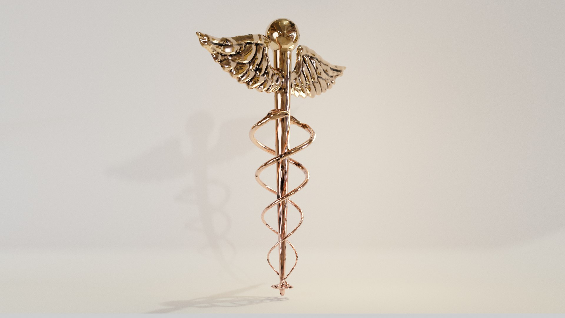 Caduceus - Medicine Staff Symbol Model - TurboSquid 1968996