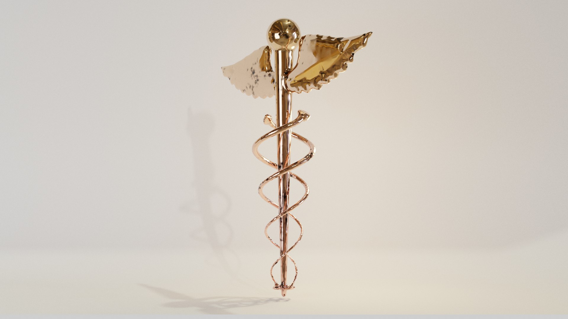 Caduceus - Medicine Staff Symbol Model - TurboSquid 1968996