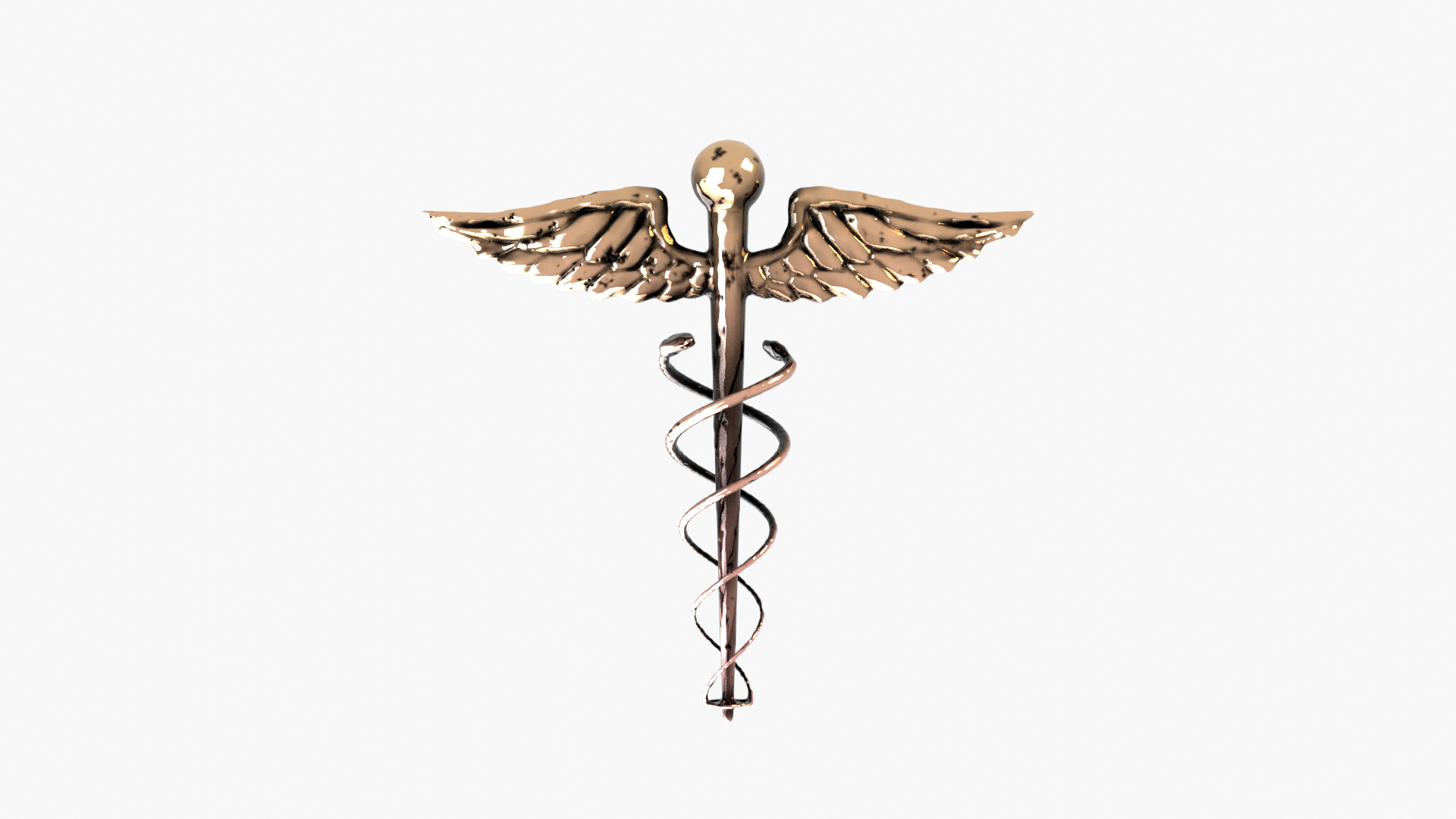 Caduceus - Medicine Staff Symbol Model - TurboSquid 1968996