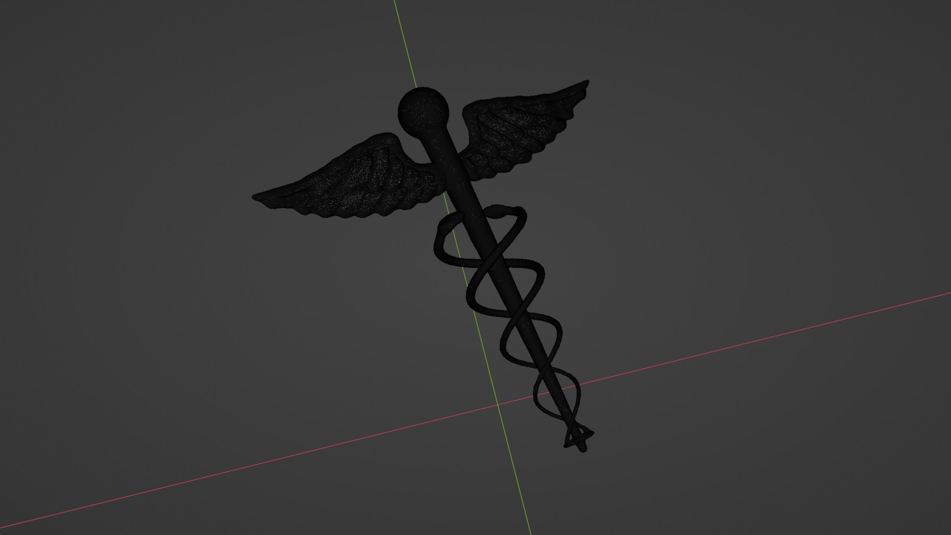 Caduceus - Medicine Staff Symbol Model - TurboSquid 1968996