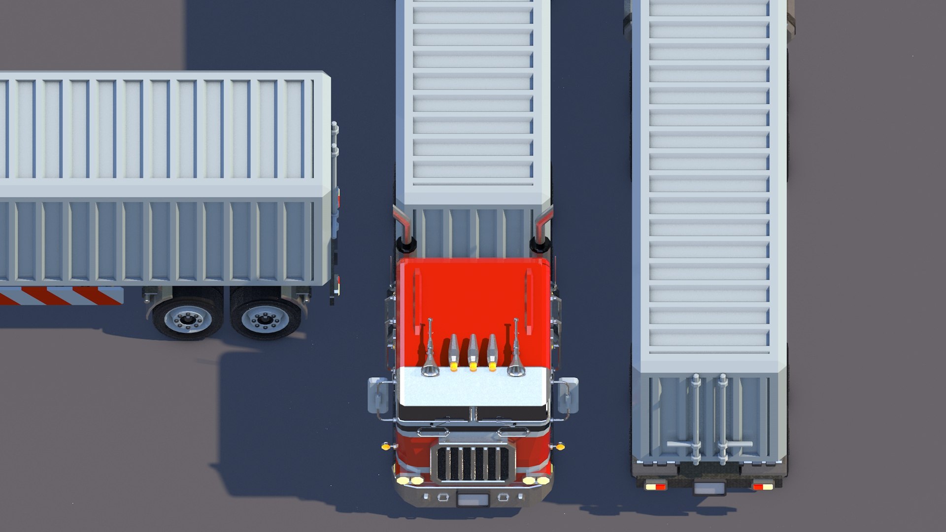 Container Truck Model 3D - TurboSquid 2153185
