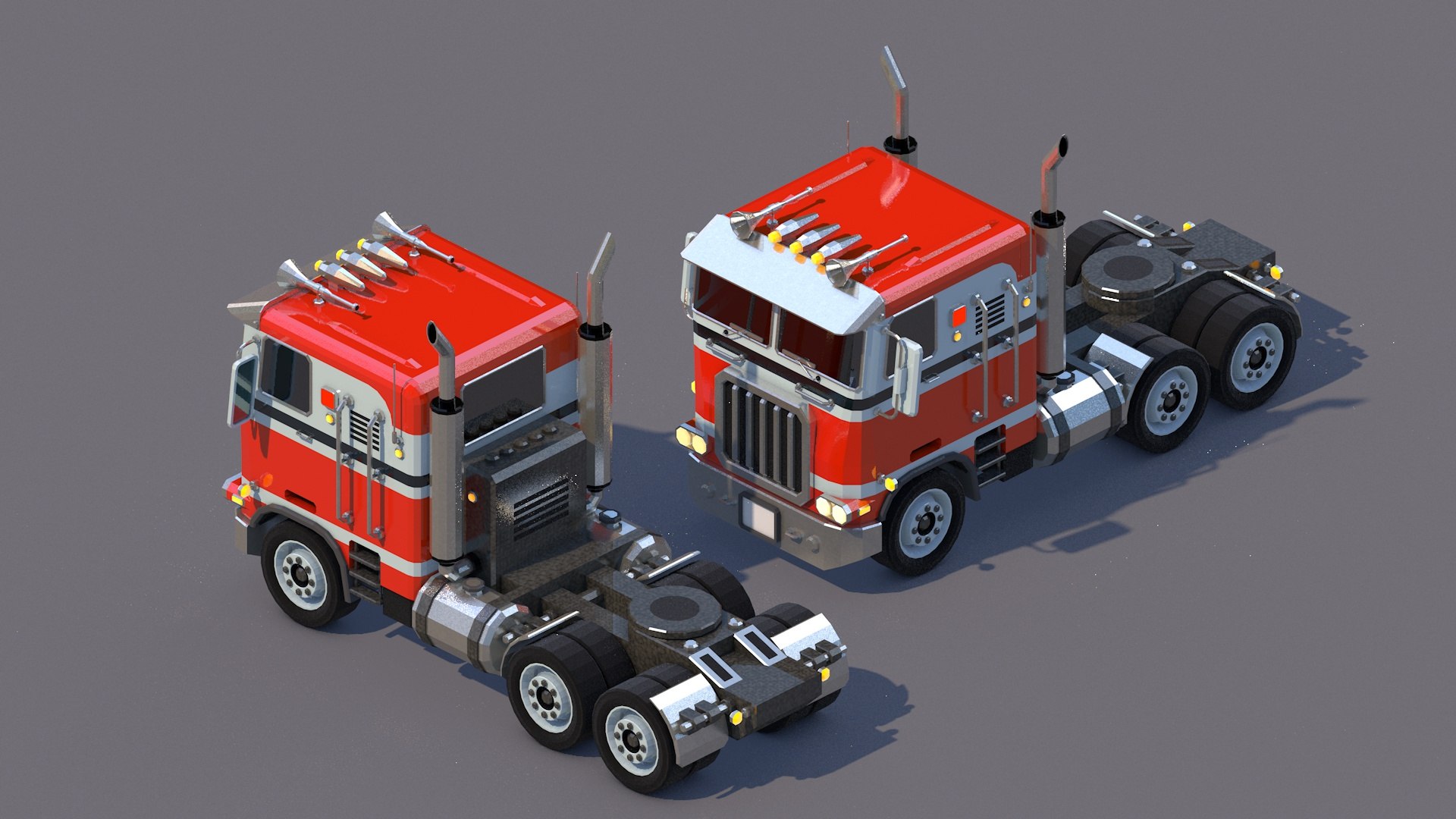 Container Truck Model 3D - TurboSquid 2153185